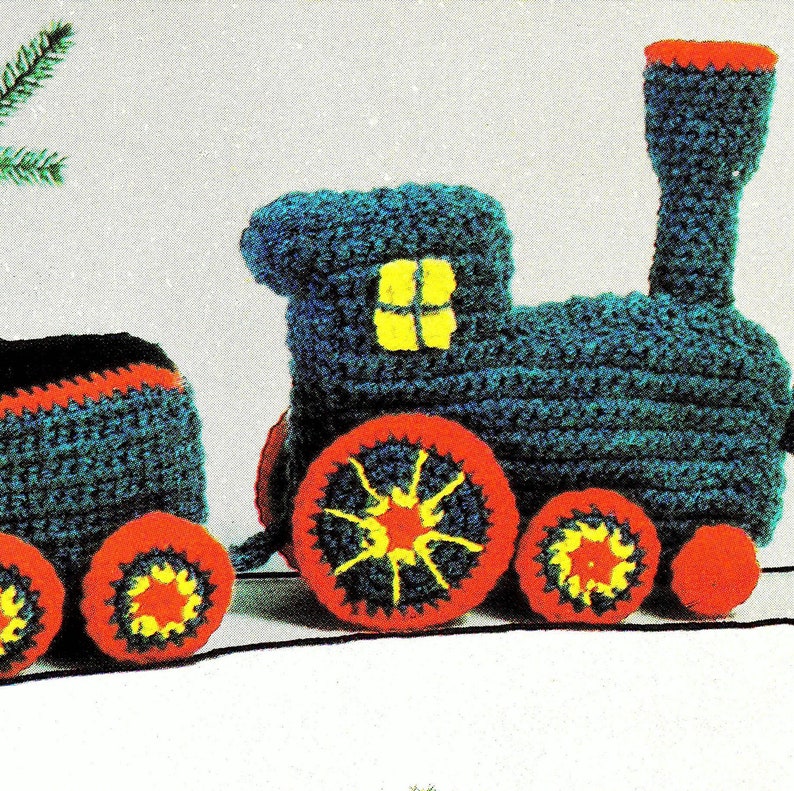 INSTANT DOWNLOAD PDF Vintage Crochet Pattern Holiday Train | Etsy INSTANT DOWNLOAD PDF Vintage Crochet Pattern Holiday Train | Etsy