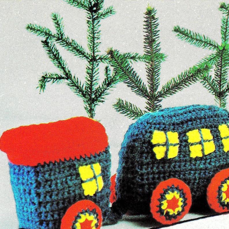 INSTANT DOWNLOAD PDF Vintage Crochet Pattern Holiday Train | Etsy INSTANT DOWNLOAD PDF Vintage Crochet Pattern Holiday Train | Etsy