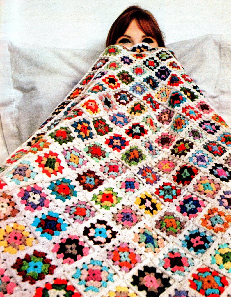 INSTANT DOWNLOAD PDF Vintage Crochet Pattern for 1970s Granny - Etsy INSTANT DOWNLOAD PDF Vintage Crochet Pattern for 1970s Granny - Etsy