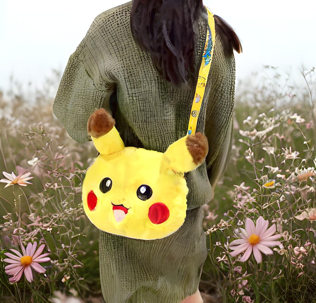 Kawaii Pikachu Plush Purse – Soft Pokémon Crossbody Bag - Etsy
