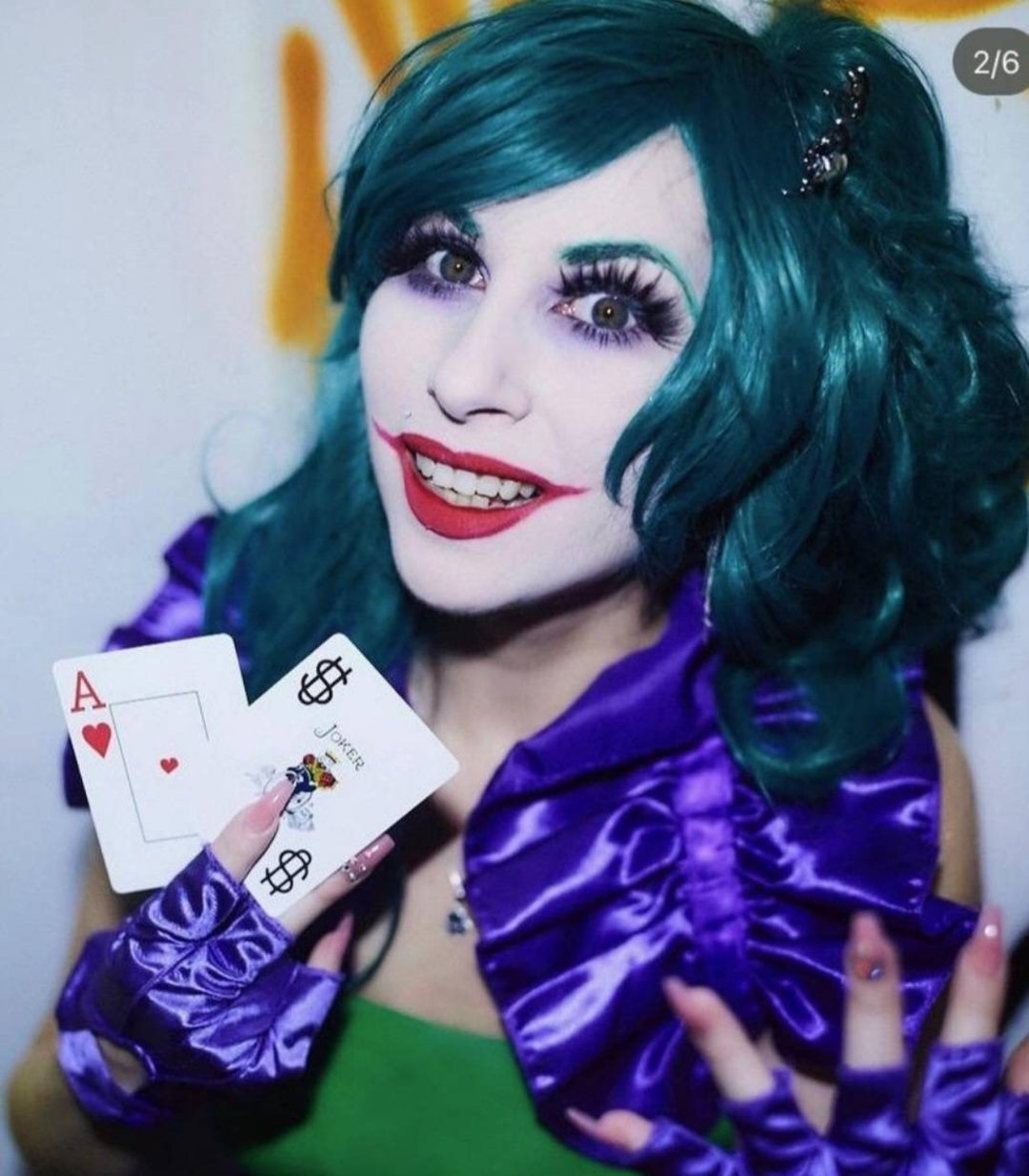 Maleficent Joker Dance Costume Collar Shrug Ringmaster Circus Burlesque ...