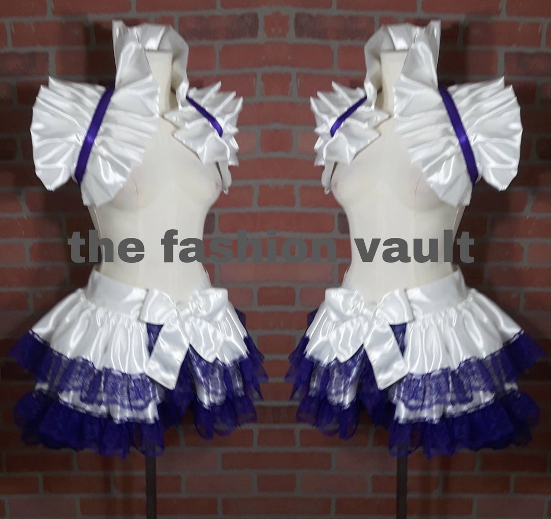 Cosplay Set Bustle Burlesque Collar Shrug Dance Costume Manga - Etsy
