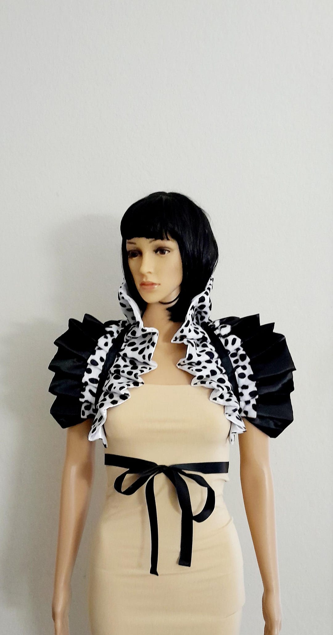 Dalmatian Collar Shrug Burlesque Ringmaster Cosplay Burningman Circus ...