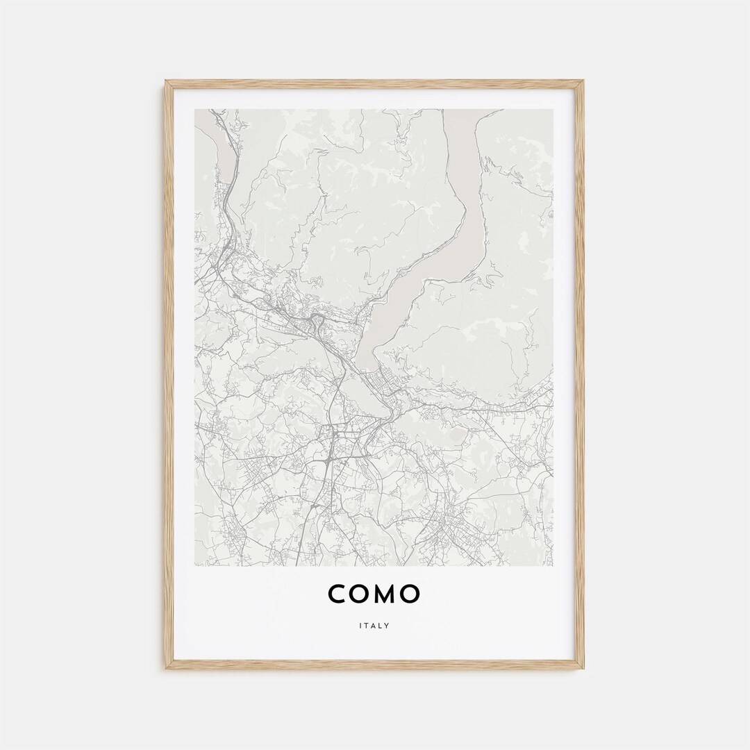 Map of Como Print, Como Map Gift, Como Poster, City Map Artwork for ...