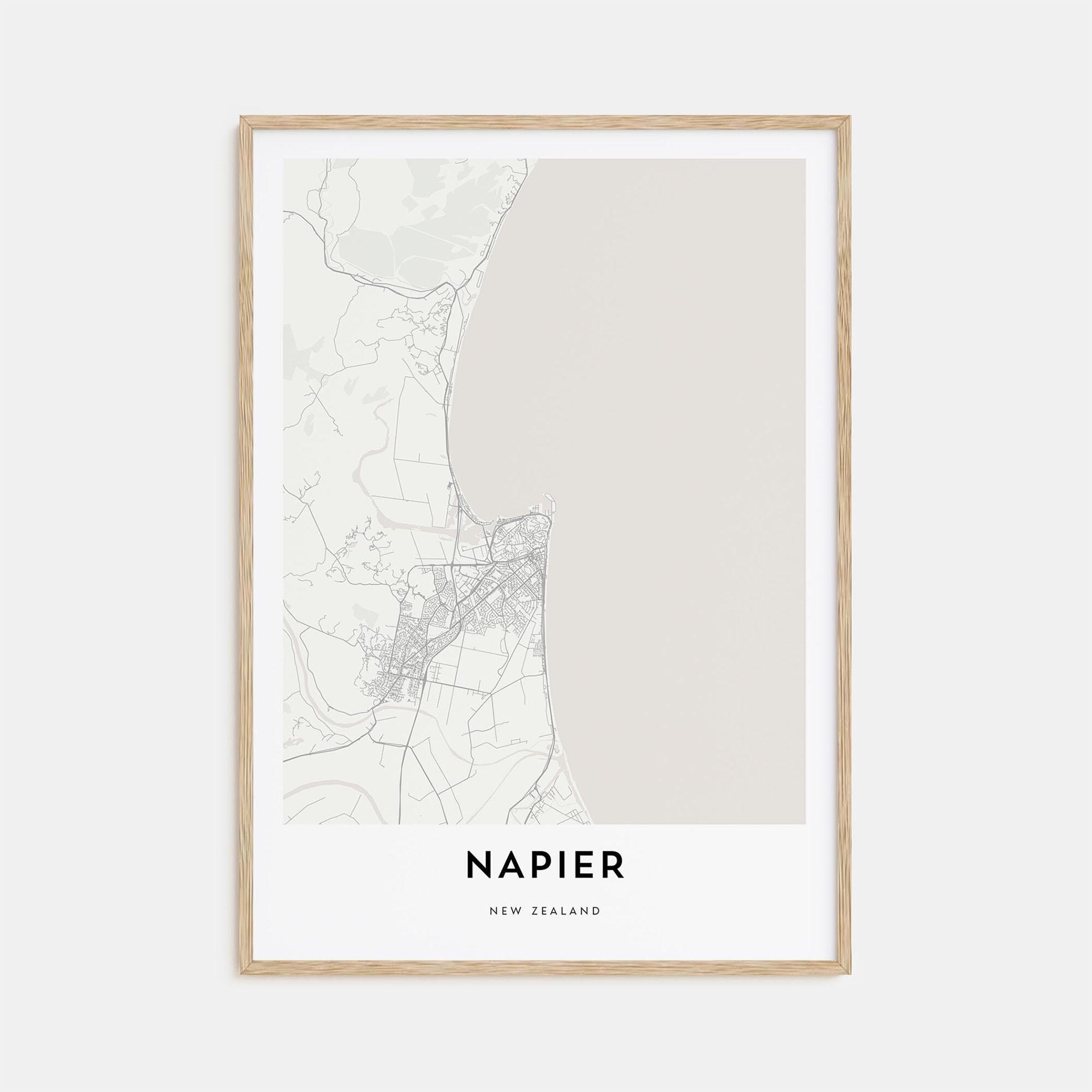 Map of Napier Print, Napier Map Gift, Napier Poster, City Map Artwork ...