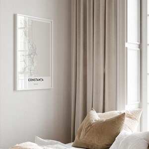 Map of Constanta Print, Constanta Map Gift, Constanta Poster, City Map Artwork for Home & Office ...