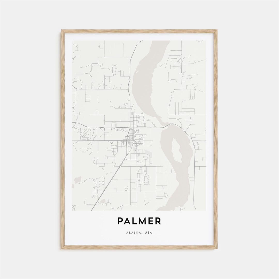 Map of Palmer Print, Palmer Map Gift, Palmer Poster, City Map Artwork ...