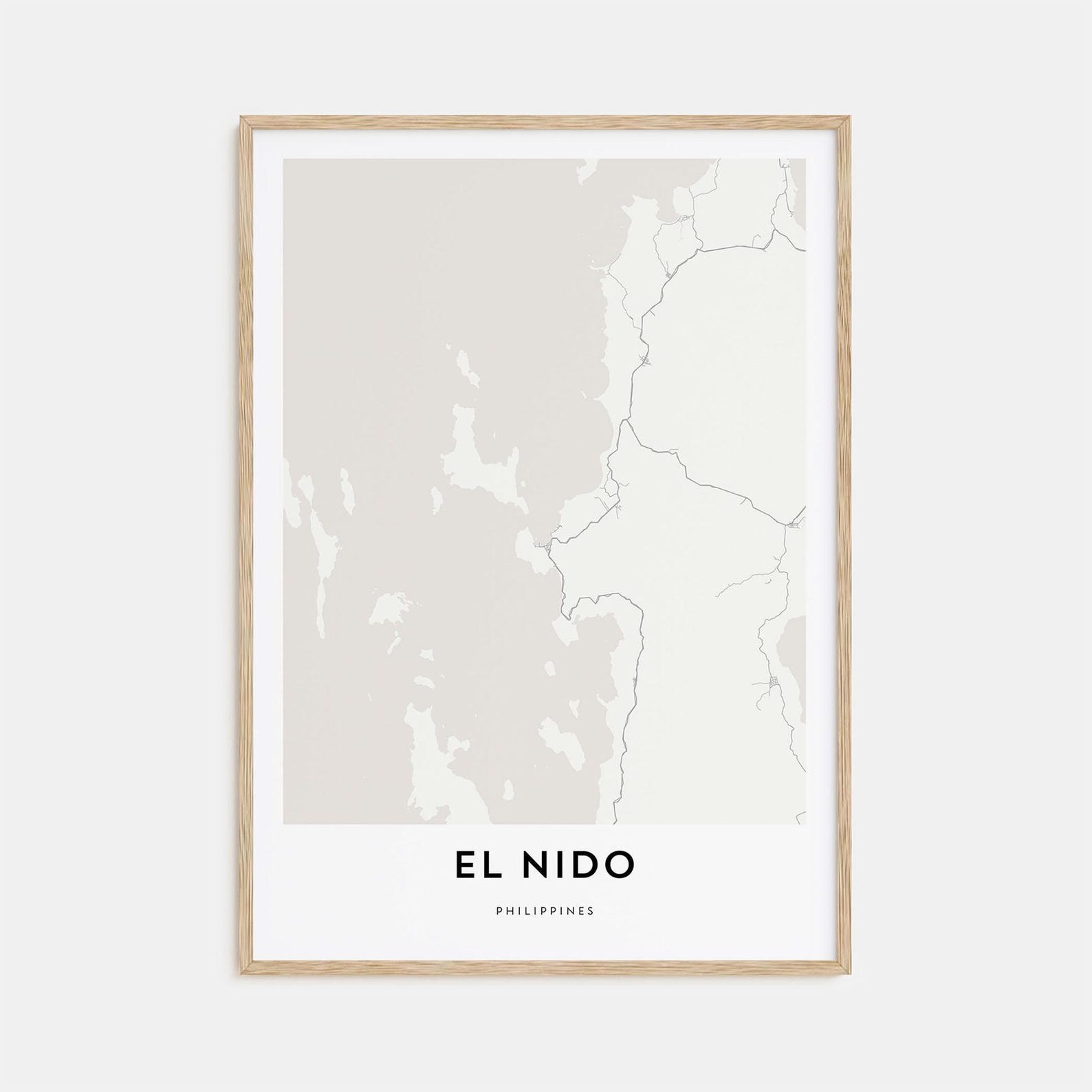 Map of El Nido Print, El Nido Map Gift, El Nido Poster, City Map ...