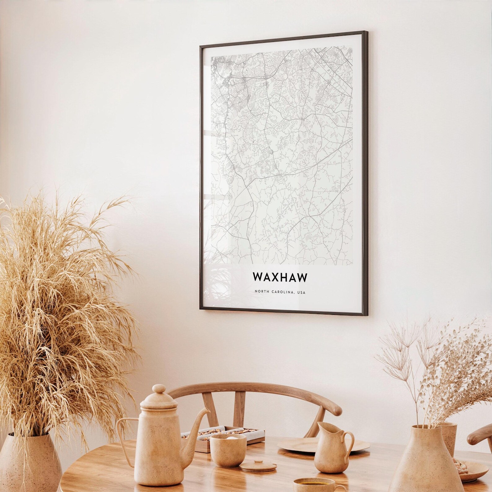 Map of Waxhaw Print, Waxhaw Map Gift, Waxhaw Poster, City Map Artwork ...
