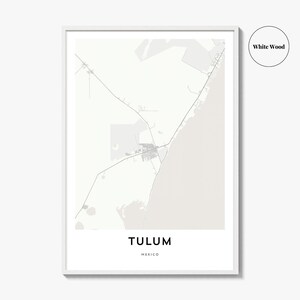 Map of Tulum Print, Tulum Map Gift, Tulum Poster, City Map Artwork for ...