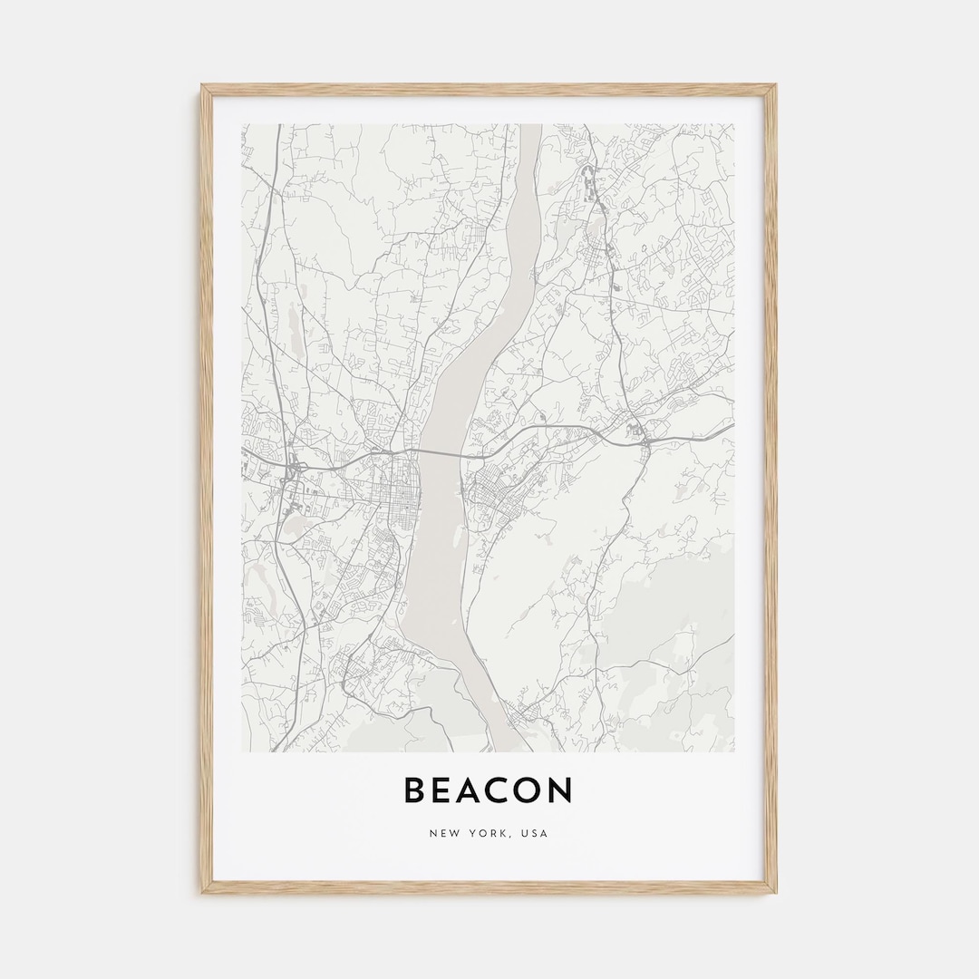 Map of Beacon Print, Beacon Map Gift, Beacon Poster, City Map Artwork ...