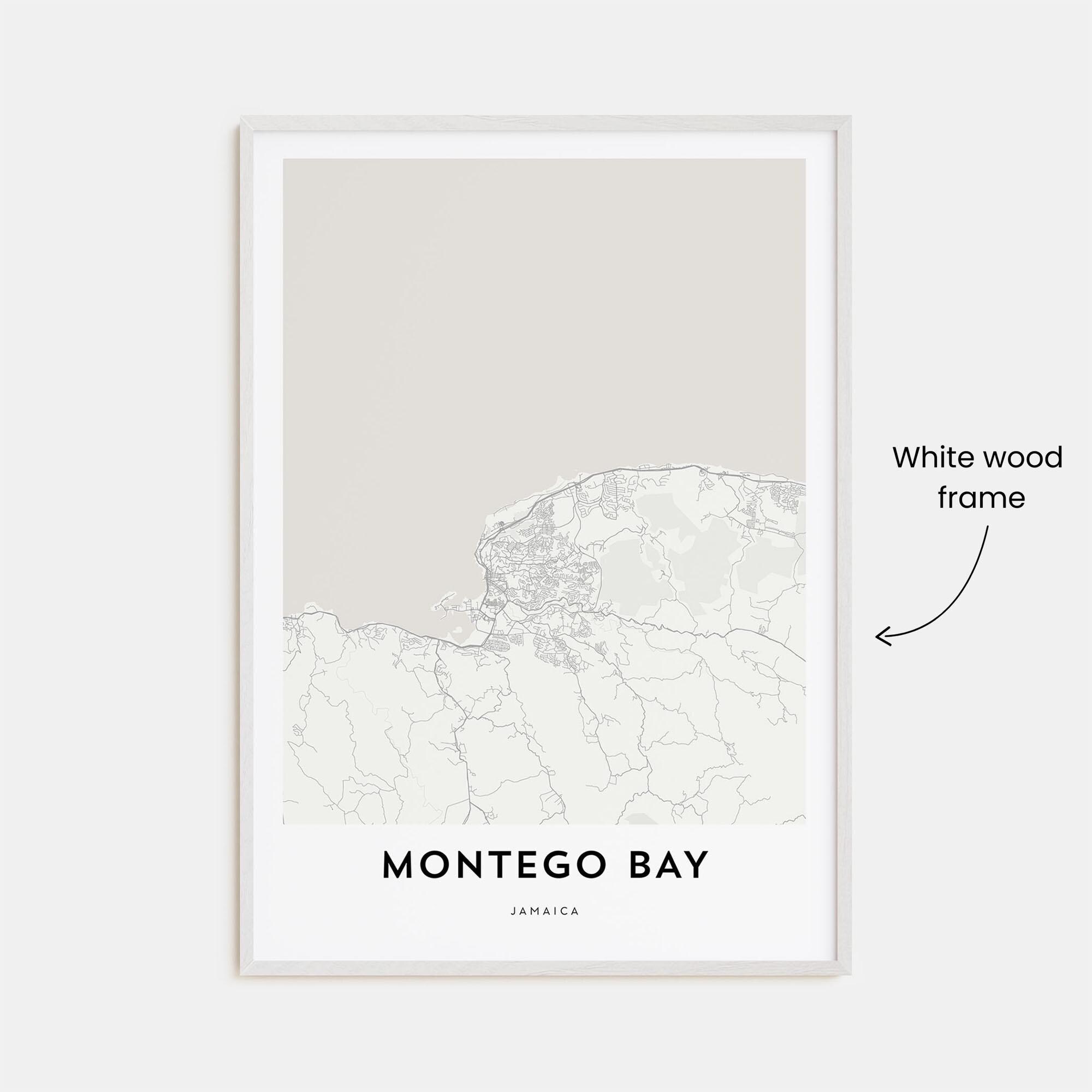 Map of Montego Bay Print, Montego Bay Map Gift, Montego Bay Poster ...