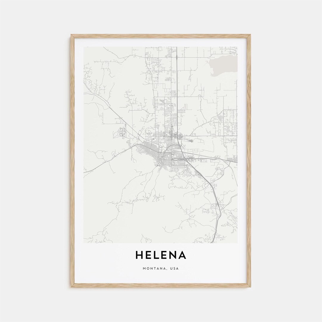 Map of Helena Print, Helena Map Gift, Helena Poster, City Map Artwork ...