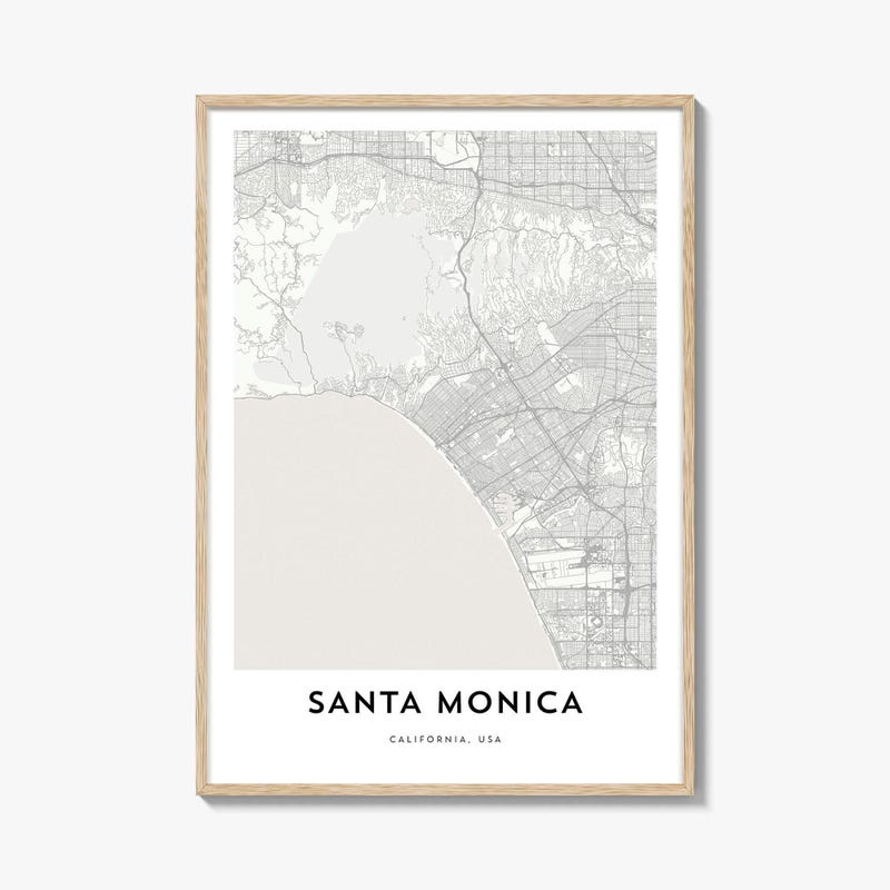 Santa Monica Poster - Etsy