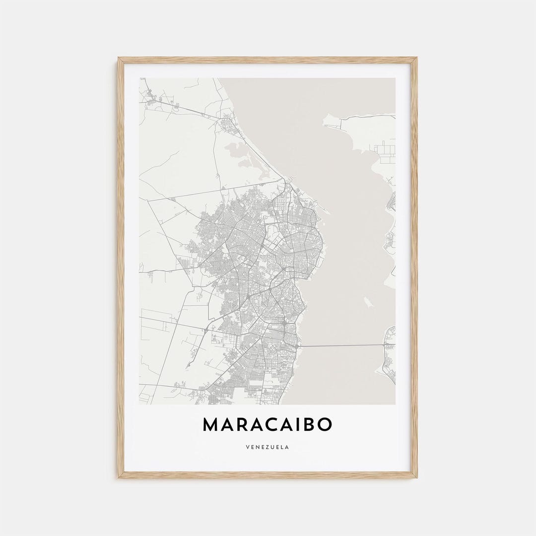 Map of Maracaibo Print, Maracaibo Map Gift, Maracaibo Poster, City Map ...