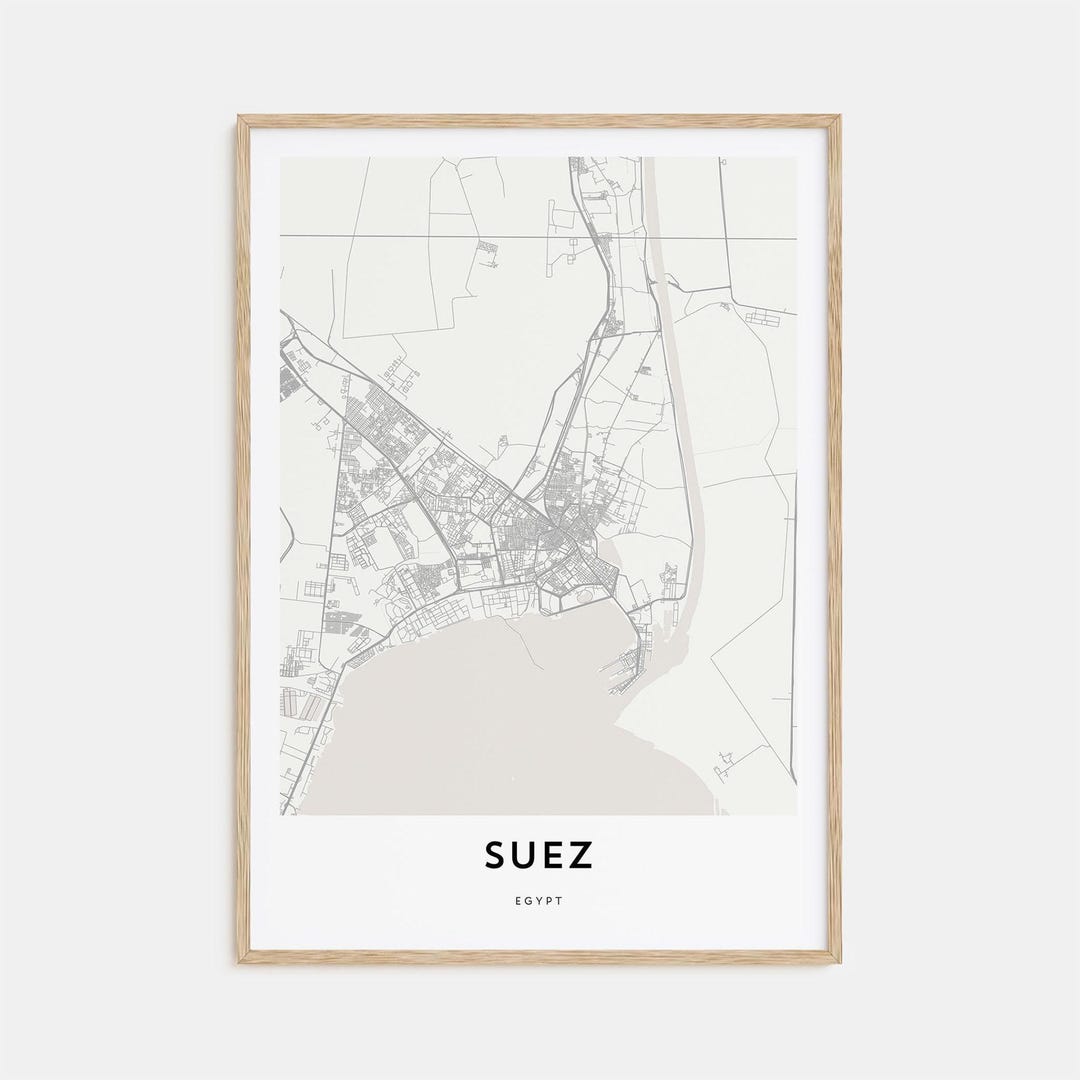 Map of Suez Print, Suez Map Gift, Suez Poster, City Map Artwork for ...