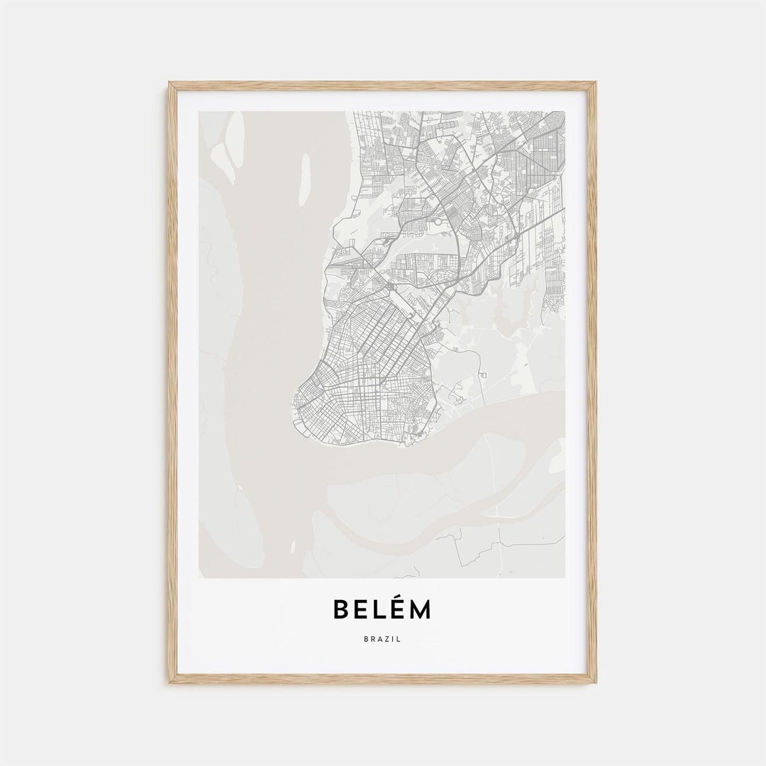 Map of Belem Print, Belem Map Gift, Belem Poster, City Map Artwork for ...