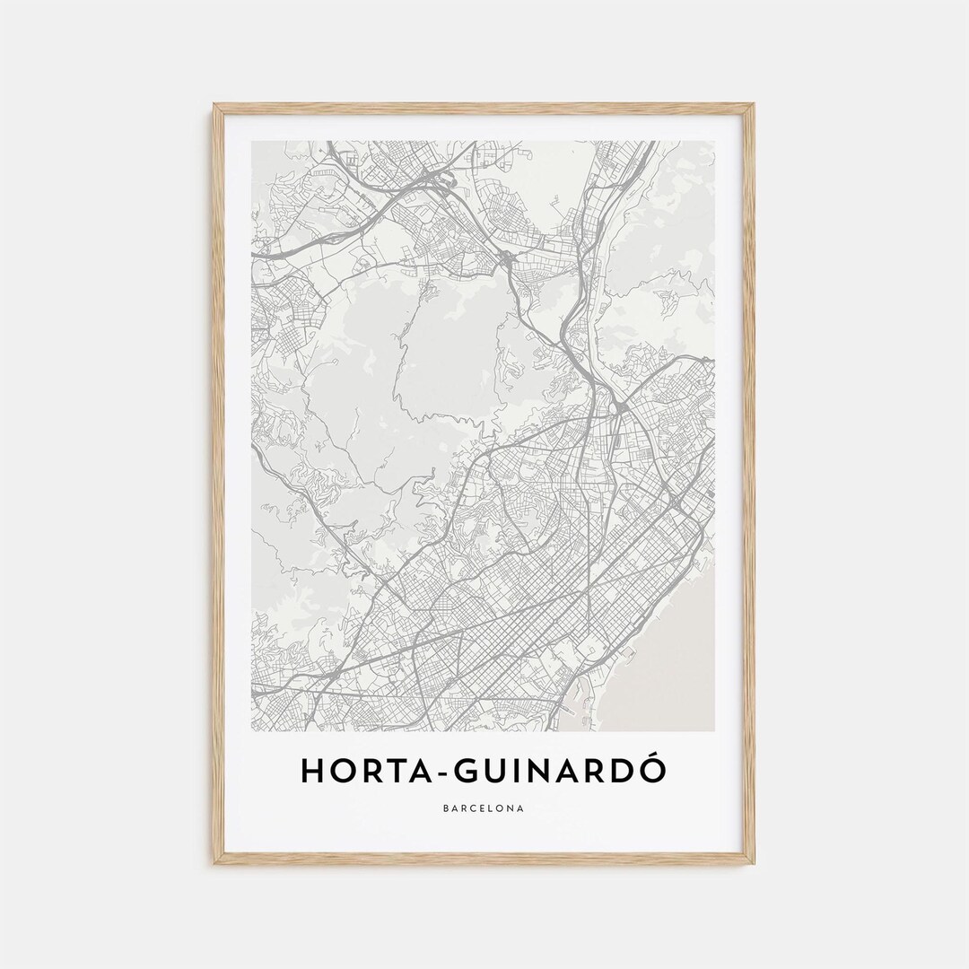 Map of Horta-guinardo Print, Horta-guinardo Map Gift, Horta-guinardo ...