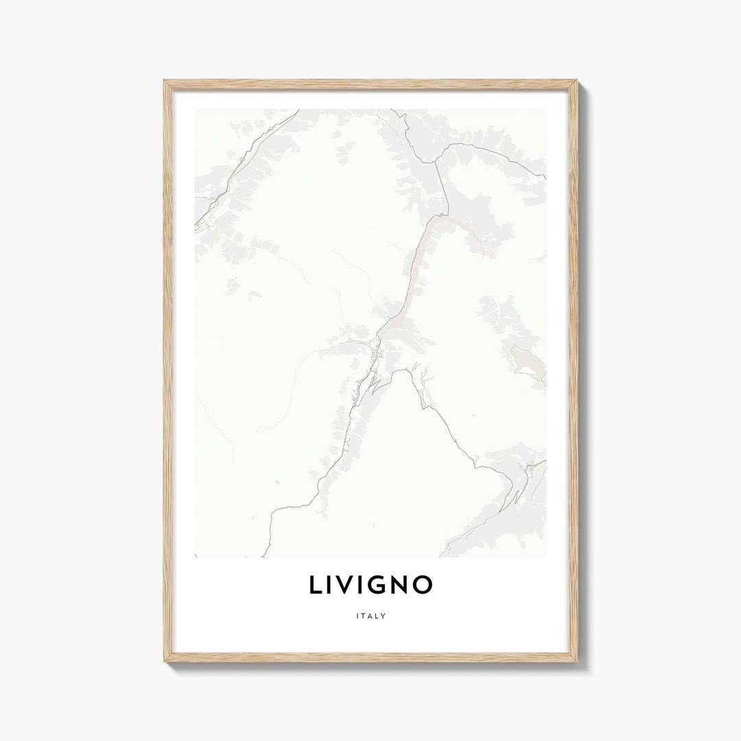 Map of Livigno Print, Livigno Map Gift, Livigno Poster, City Map ...
