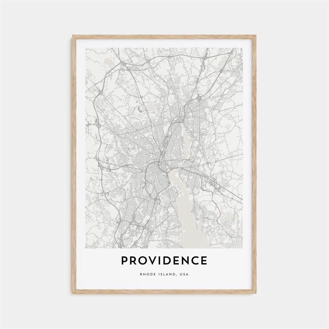 Map of Providence Print, Providence Map Gift, Providence Poster, City ...