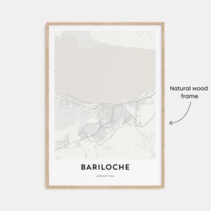 Map of Bariloche Print, Bariloche Map Gift, Bariloche Poster, City Map ...