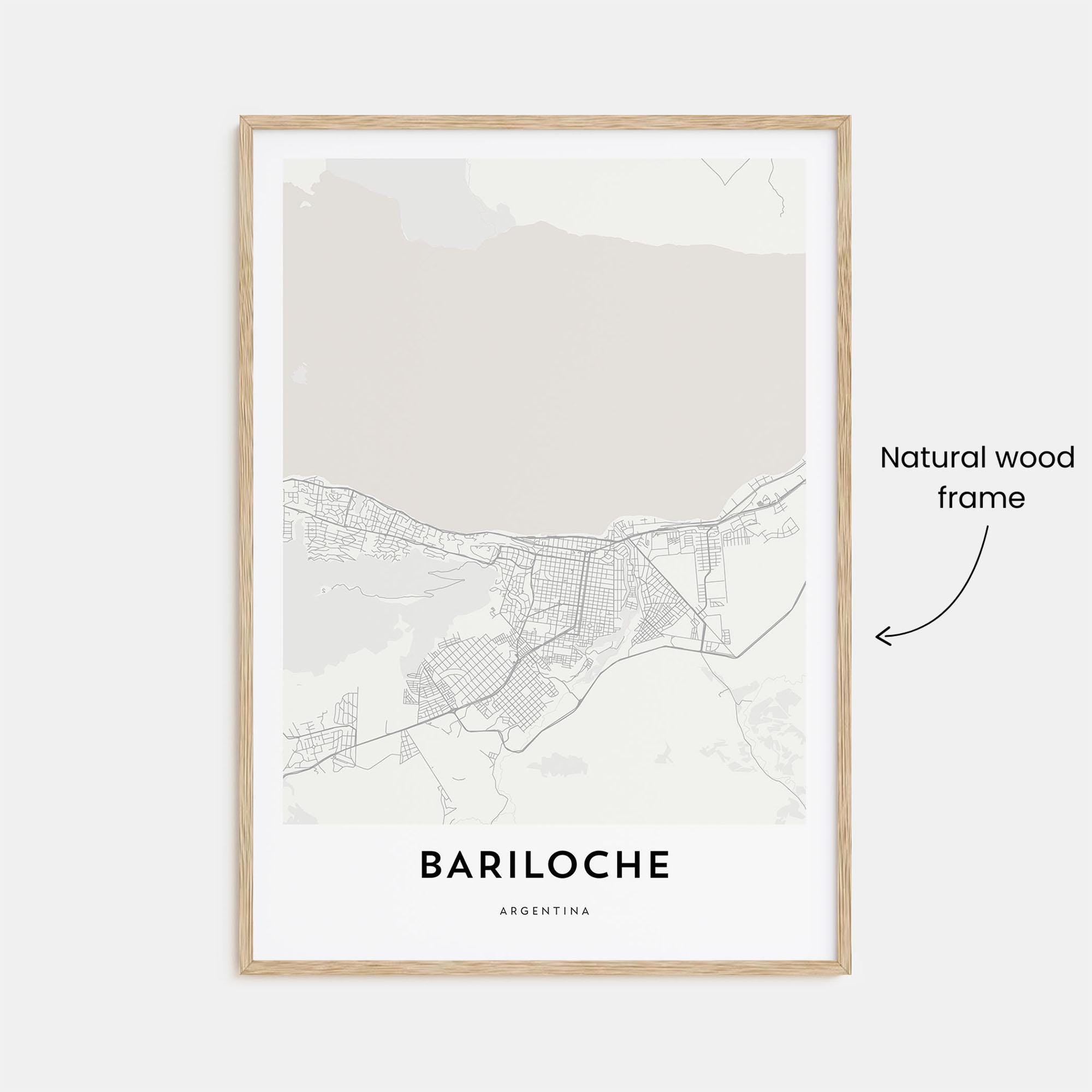 Map of Bariloche Print, Bariloche Map Gift, Bariloche Poster, City Map ...