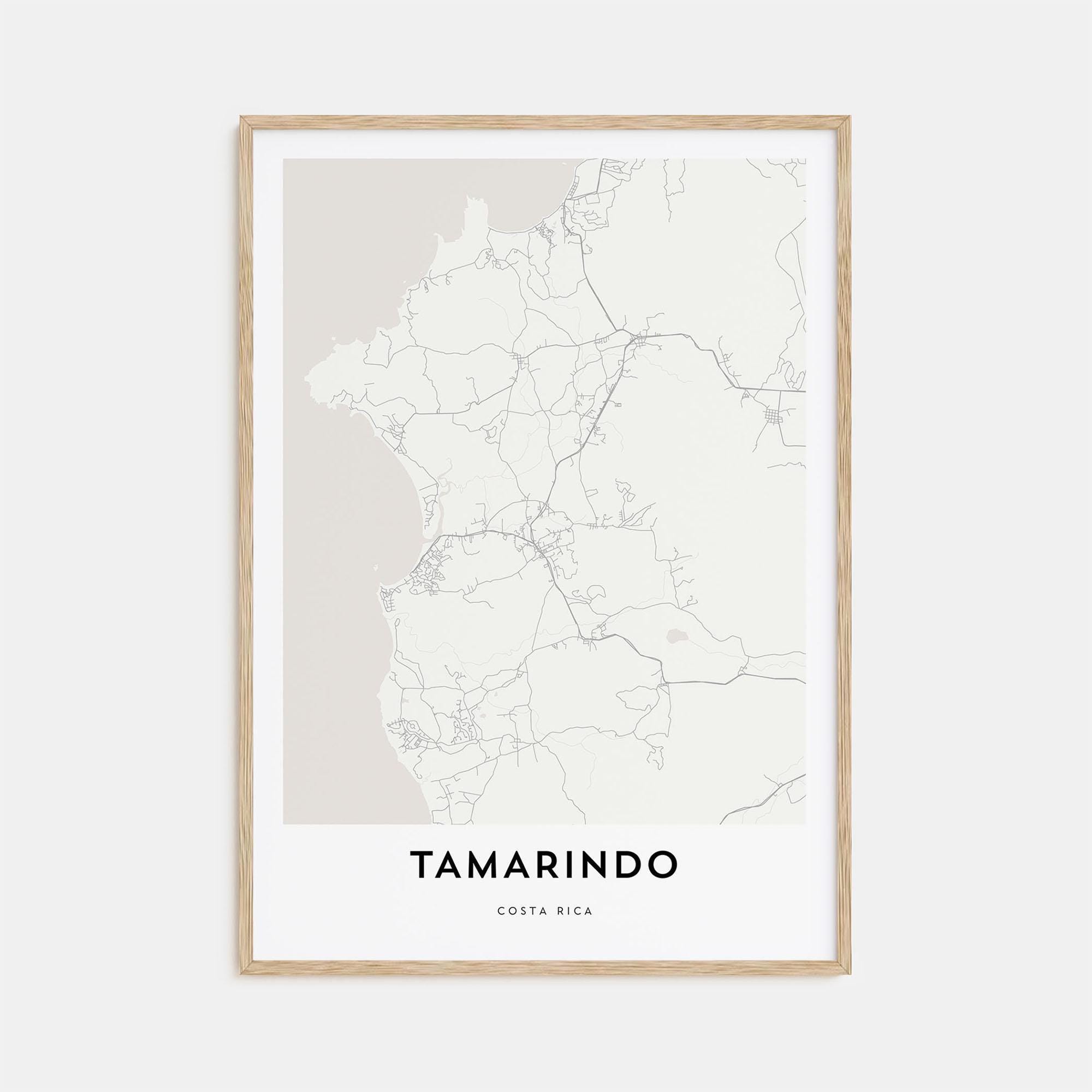 Map of Tamarindo Print, Tamarindo Map Gift, Tamarindo Poster, City Map ...