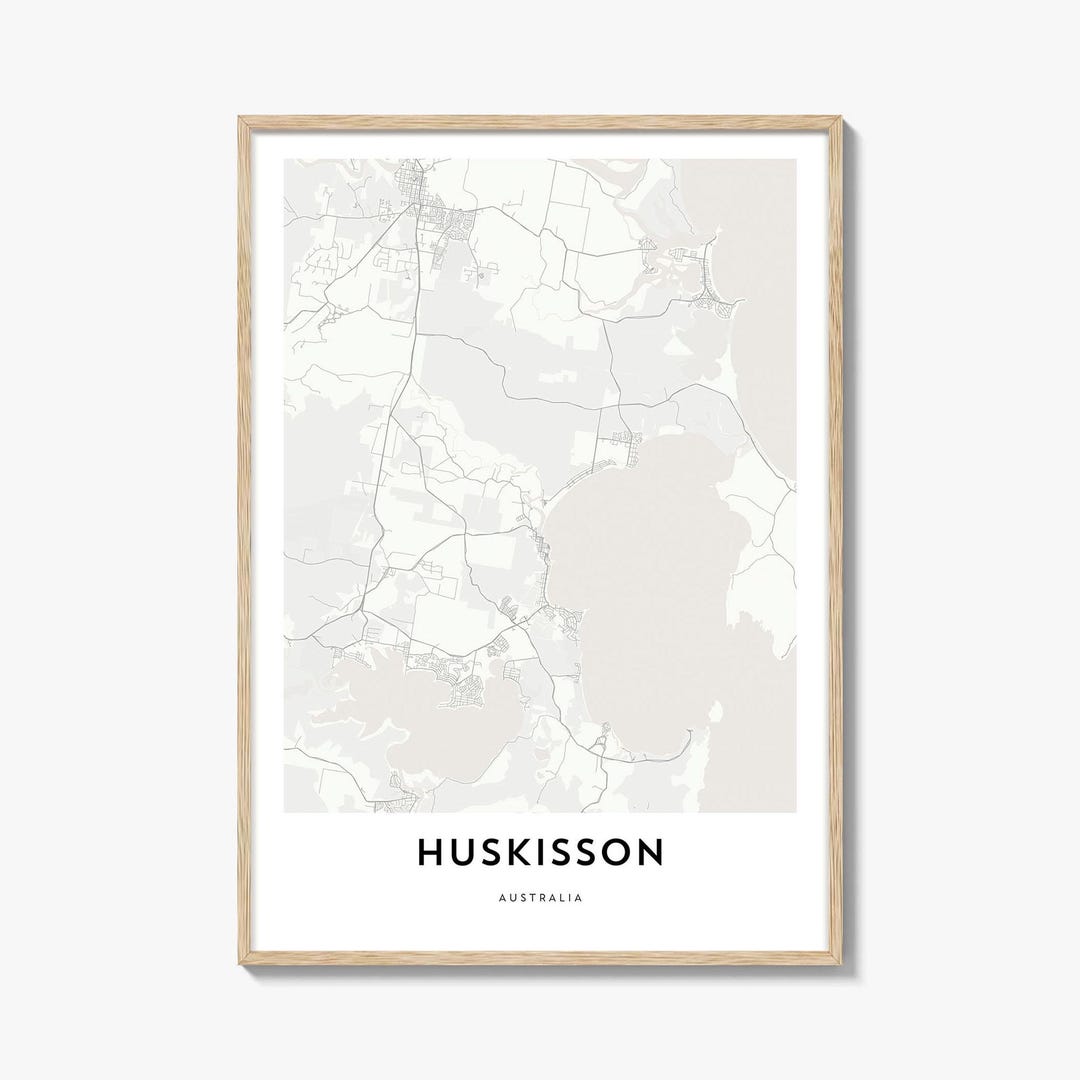 Map of Huskisson Print, Huskisson Map Gift, Huskisson Poster, City Map ...