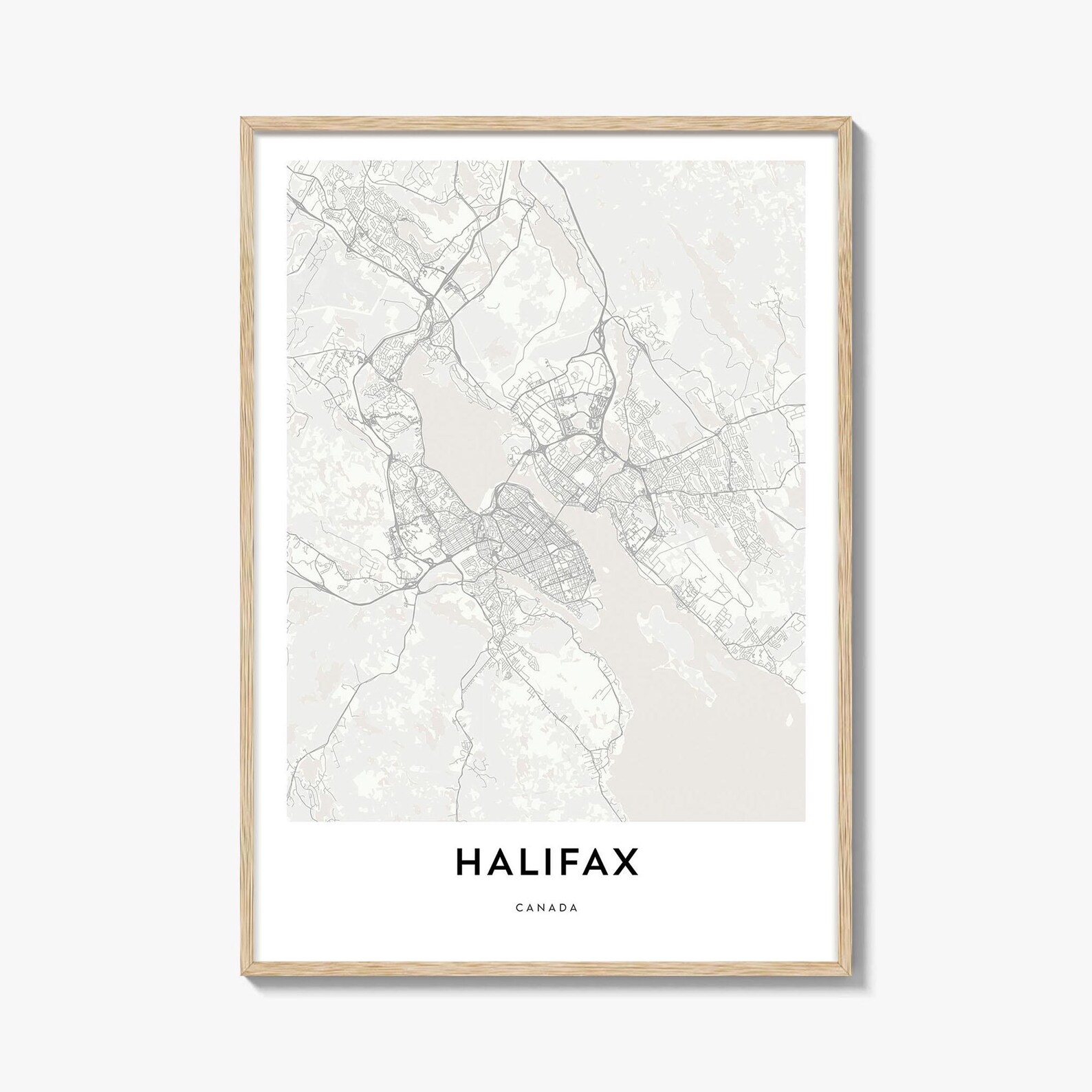 Map of Halifax Print, Halifax Map Gift, Halifax Poster, City Map ...