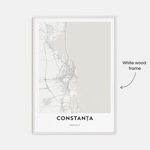 Map of Constanta Print, Constanta Map Gift, Constanta Poster, City Map ...