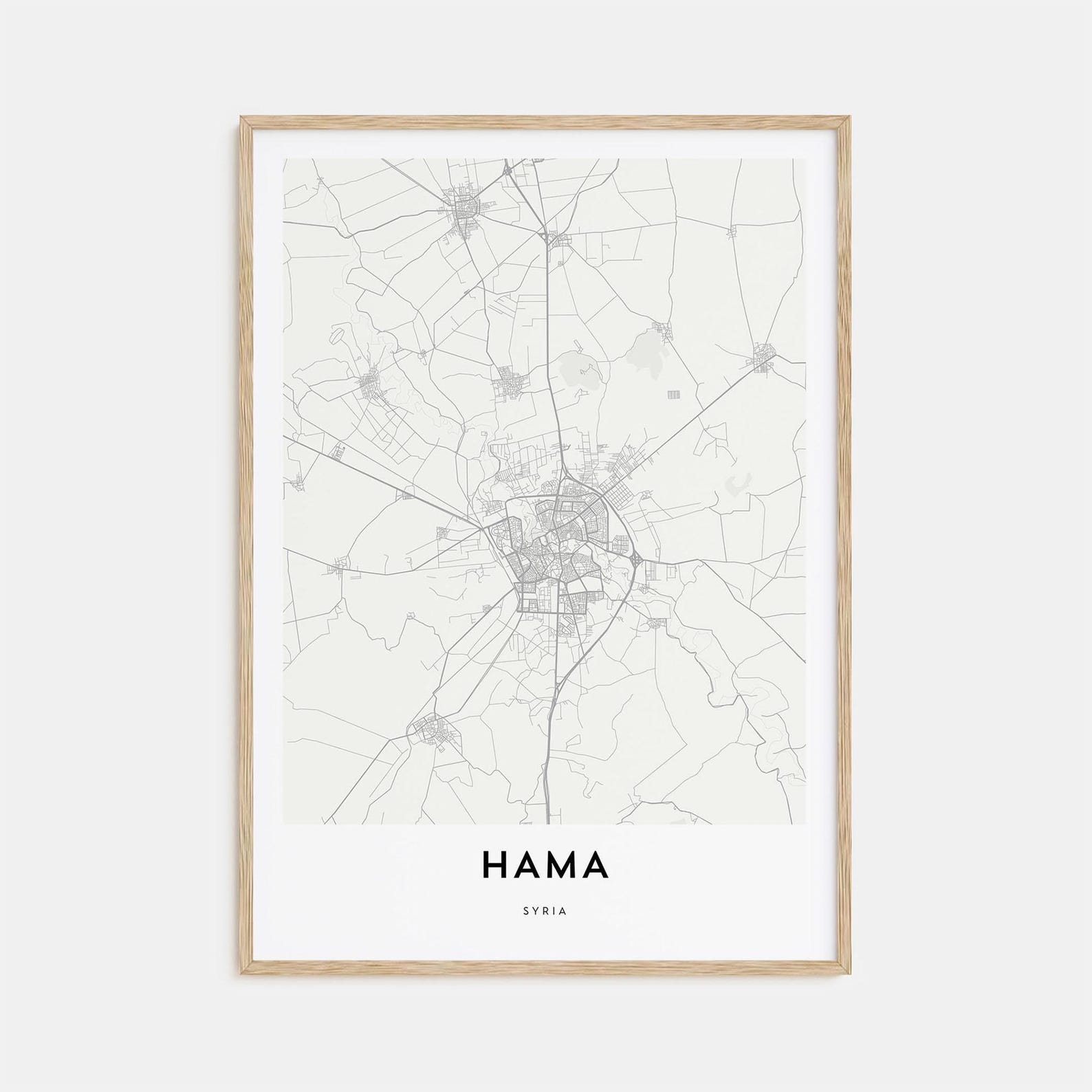 Map of Hama Print, Hama Map Gift, Hama Poster, City Map Artwork for ...