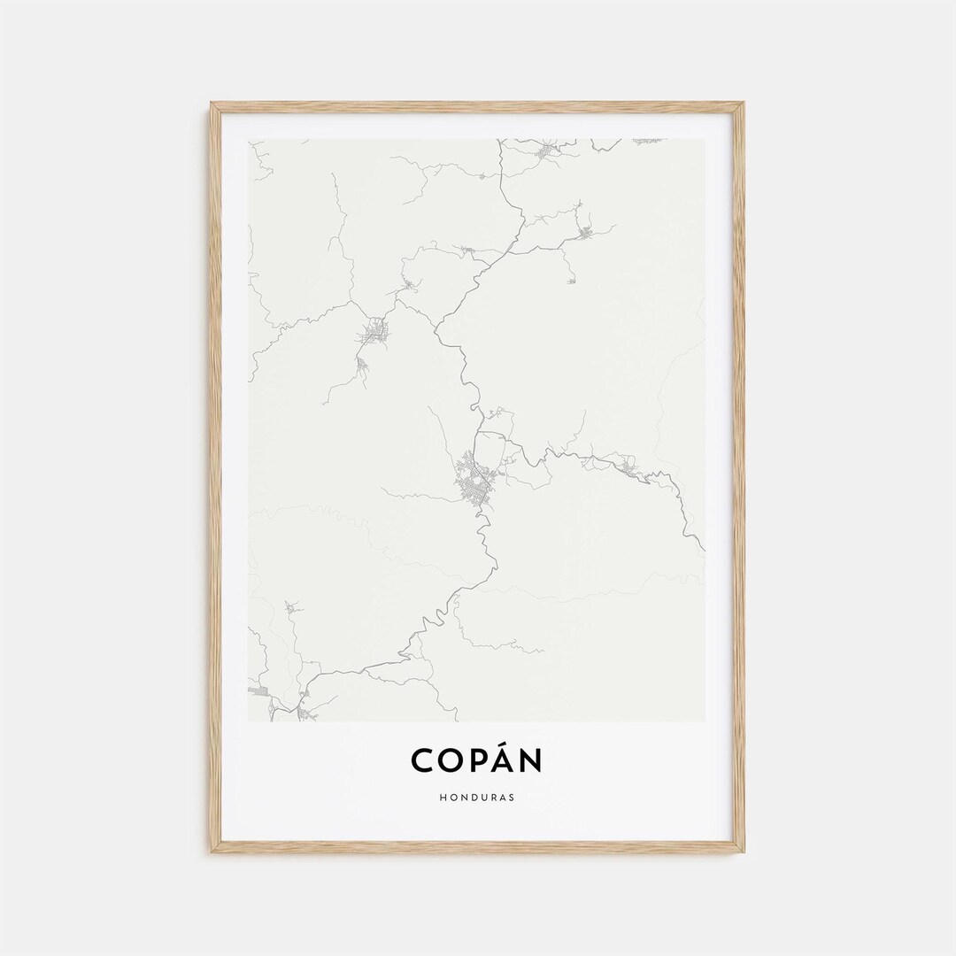 Map of Copan Print, Copan Map Gift, Copan Poster, City Map Artwork for ...