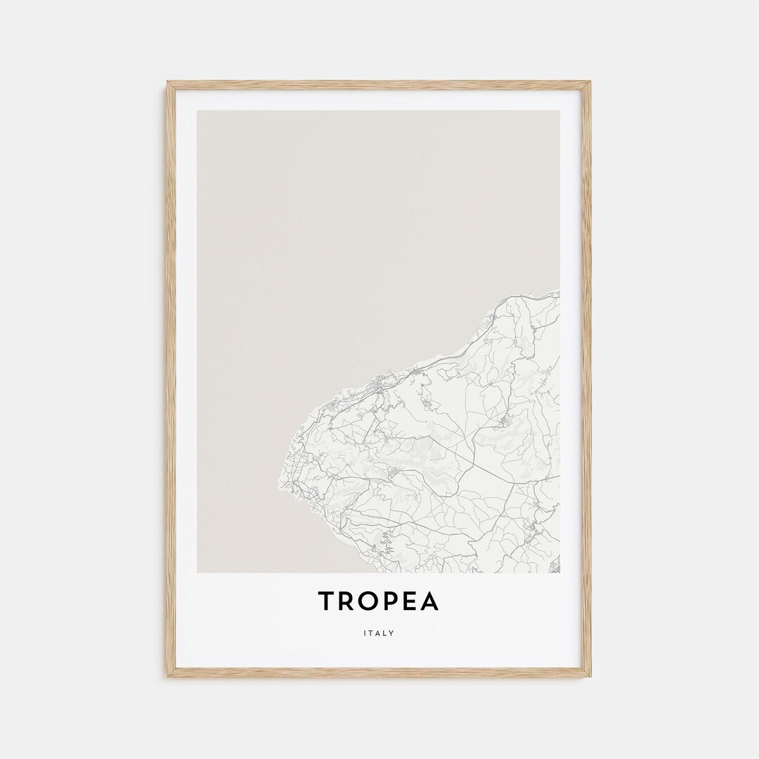 Map of Tropea Print, Tropea Map Gift, Tropea Poster, City Map Artwork ...