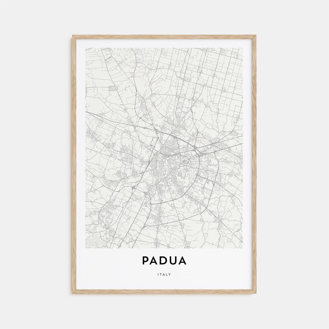 Map of Padua Print, Padua Map Gift, Padua Poster, City Map Artwork for ...