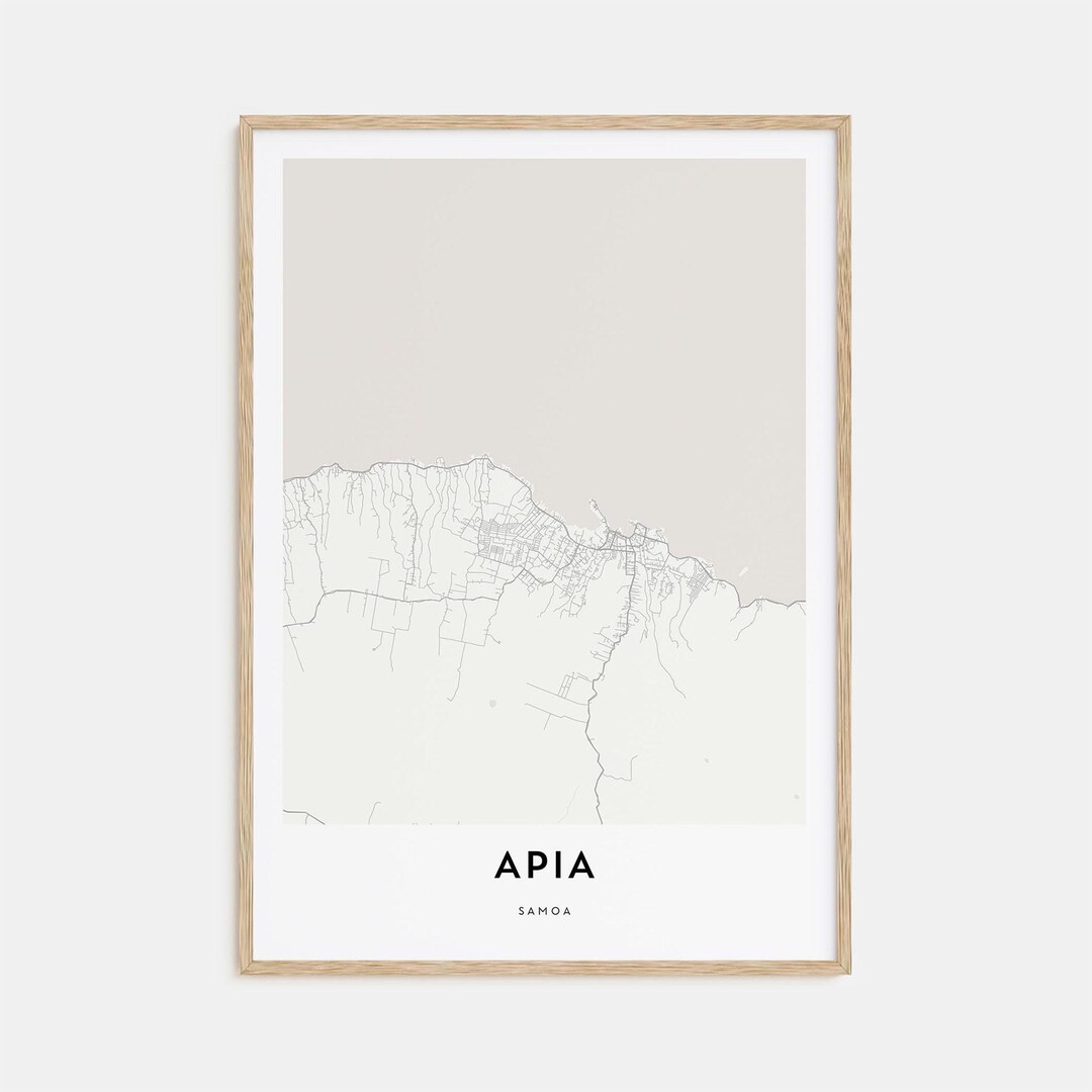 Map of Apia Print, Apia Map Gift, Apia Poster, City Map Artwork for ...