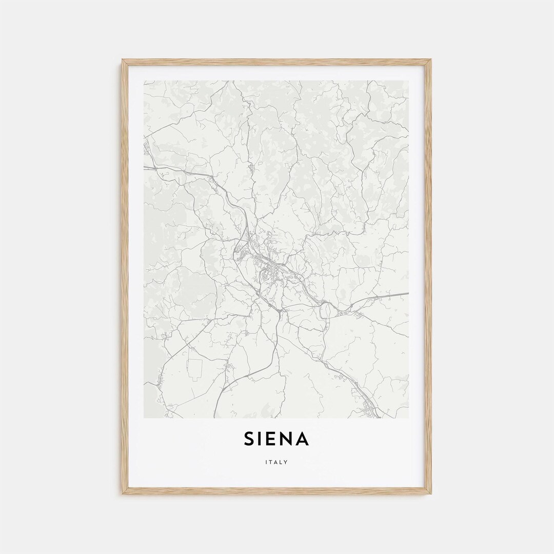 Map of Siena Print, Siena Map Gift, Siena Poster, City Map Artwork for ...
