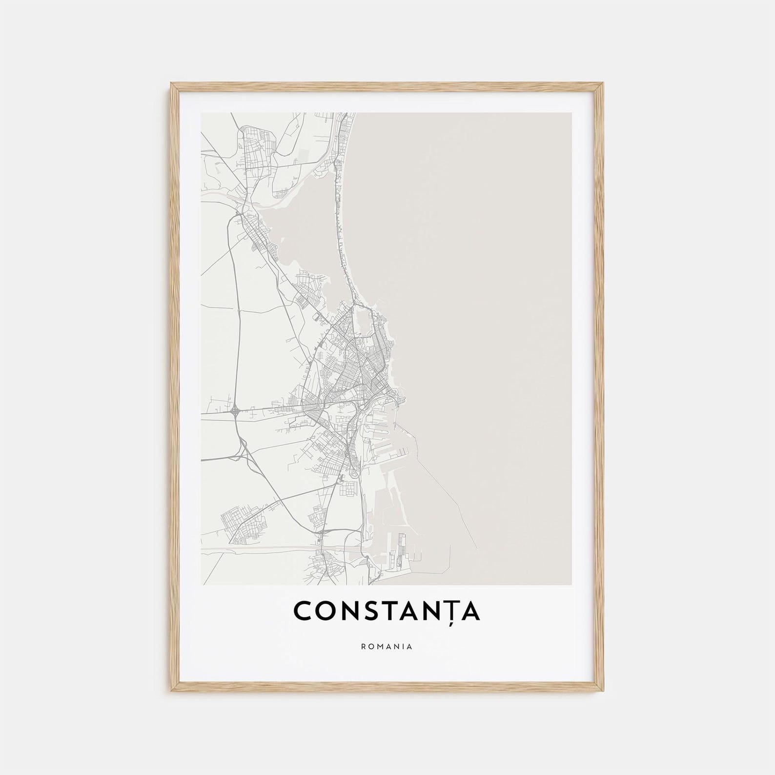 Map of Constanta Print, Constanta Map Gift, Constanta Poster, City Map ...