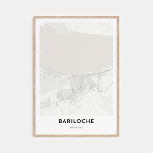 Map of Bariloche Print, Bariloche Map Gift, Bariloche Poster, City Map ...