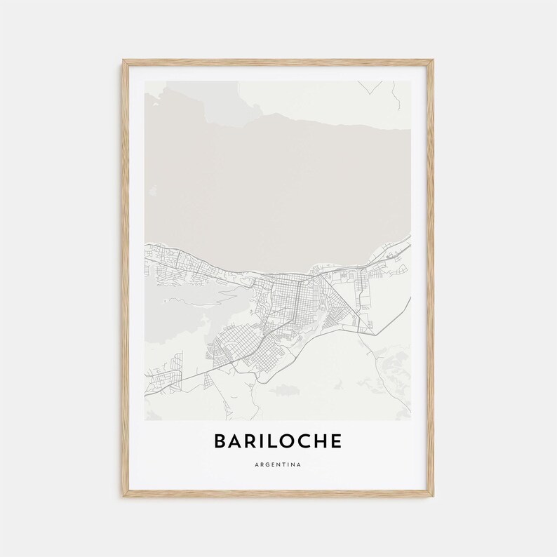 Map of Bariloche Print, Bariloche Map Gift, Bariloche Poster, City Map ...