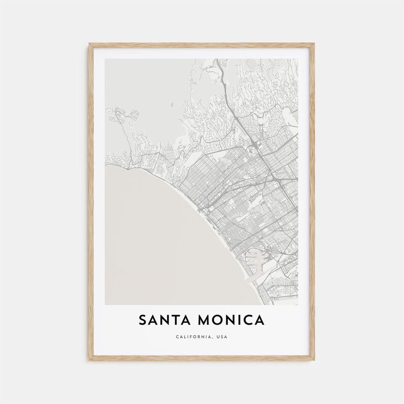 Santa Monica Poster - Etsy