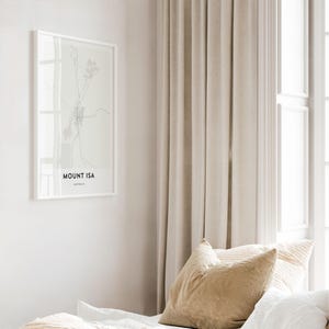 Map of Mount Isa Print, Mount Isa Map Gift, Mount Isa Poster, City Map ...