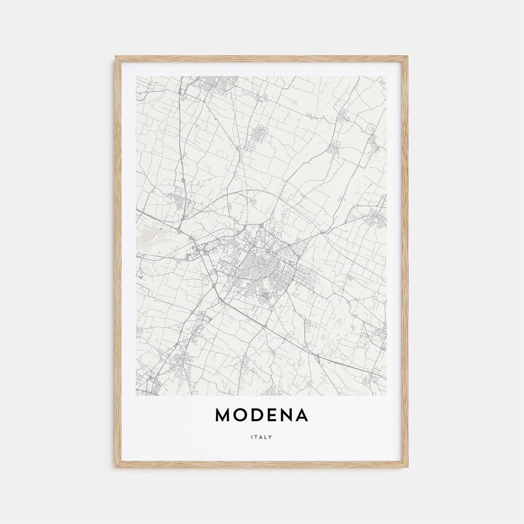 Map of Modena Print, Modena Map Gift, Modena Poster, City Map Artwork ...