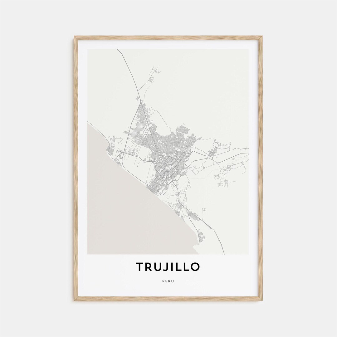 Map of Trujillo Print, Trujillo Map Gift, Trujillo Poster, City Map ...