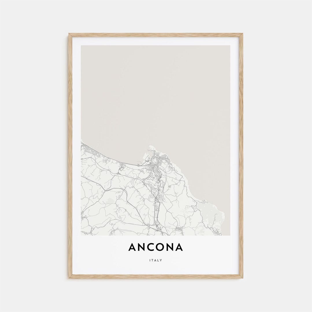 Map of Ancona Print, Ancona Map Gift, Ancona Poster, City Map Artwork ...