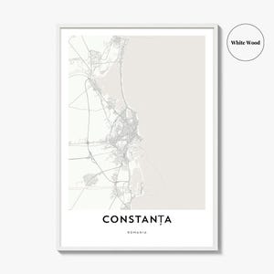 Map of Constanta Print, Constanta Map Gift, Constanta Poster, City Map Artwork for Home & Office ...