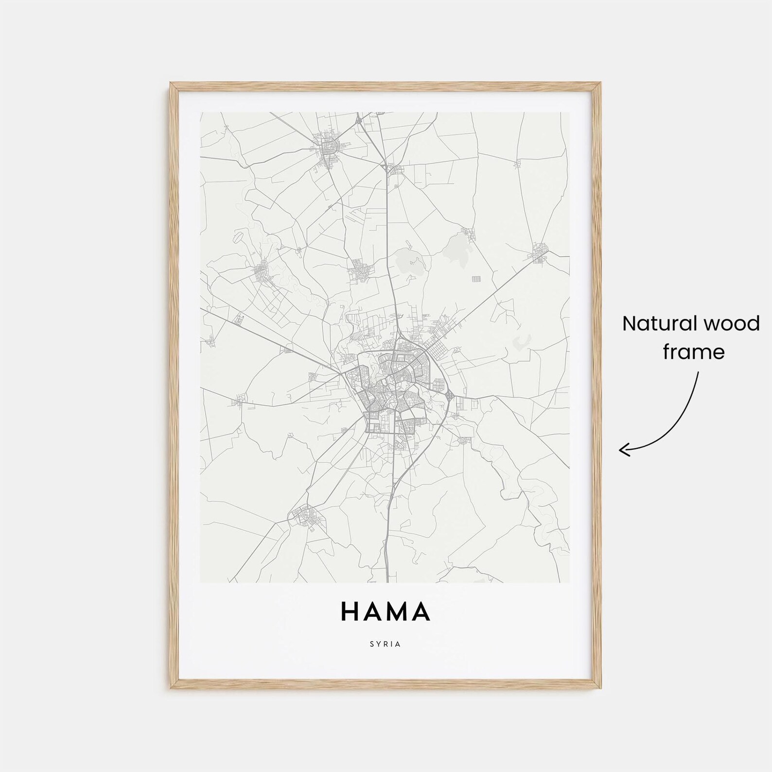 Map of Hama Print, Hama Map Gift, Hama Poster, City Map Artwork for ...