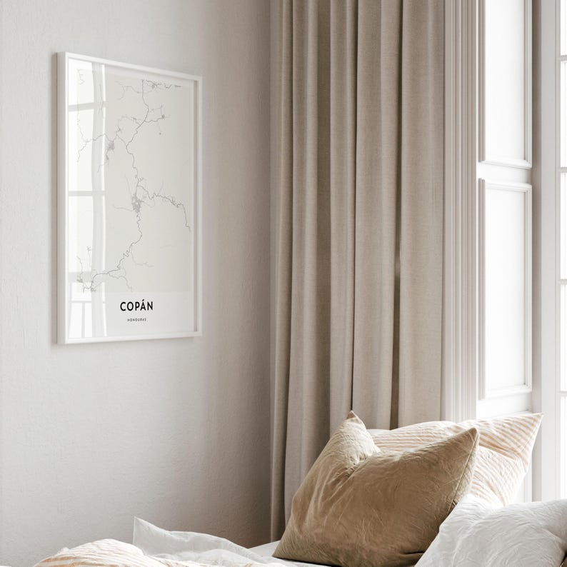 Map of Copan Print, Copan Map Gift, Copan Poster, City Map Artwork for ...