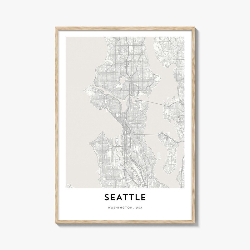 Seattle Poster - Etsy