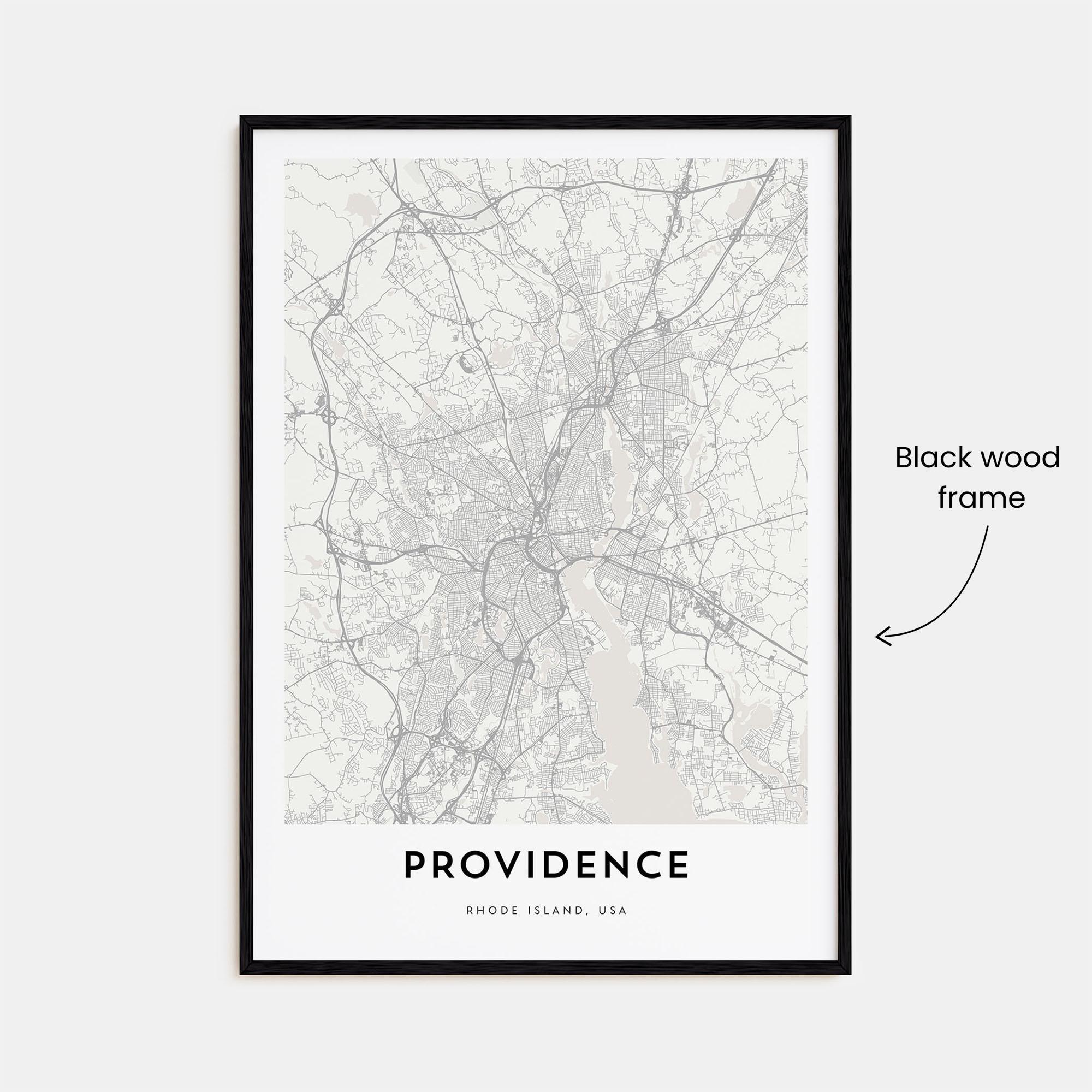 Map of Providence Print, Providence Map Gift, Providence Poster, City ...