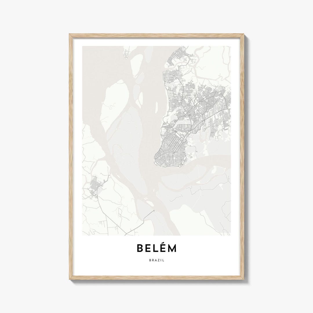 Map of Belem Print, Belem Map Gift, Belem Poster, City Map Artwork for ...